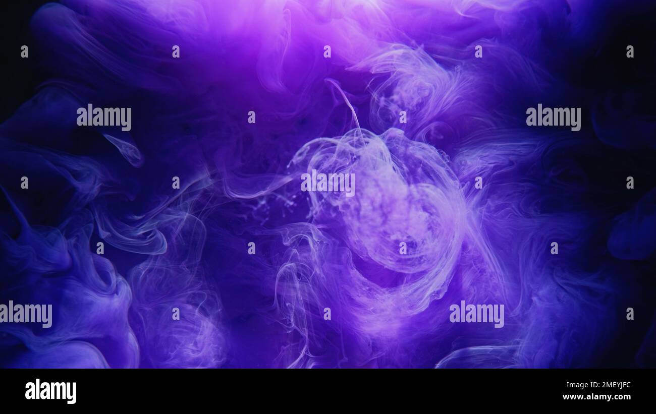 Color steam fume swirl blue purple smoke cloud Stock Photo - Alamy