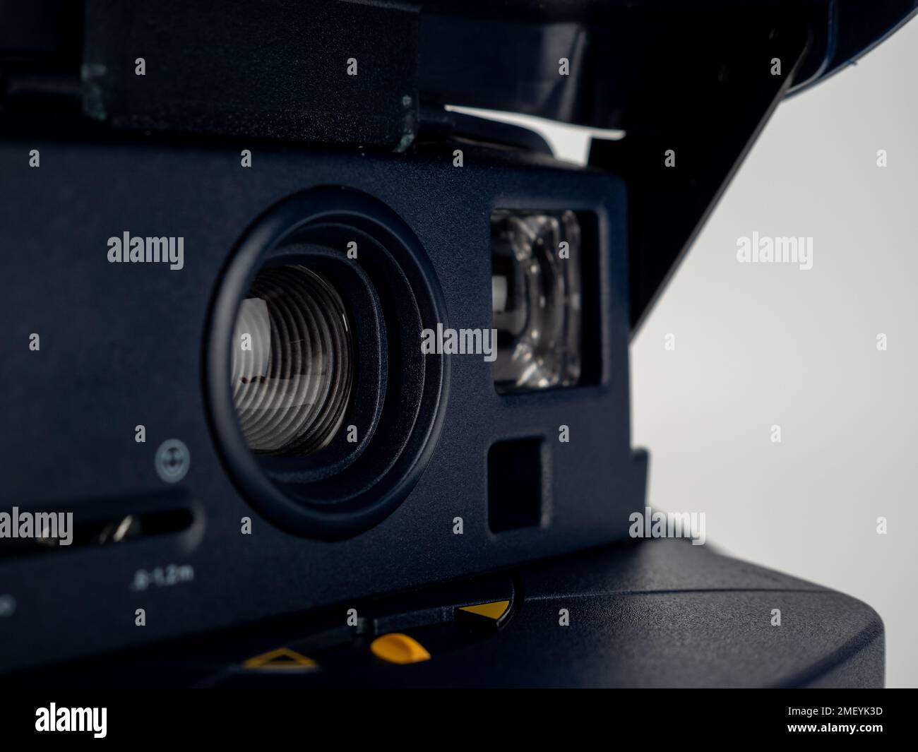 Vintage instant camera with selective focus, instant camera isolated on ...