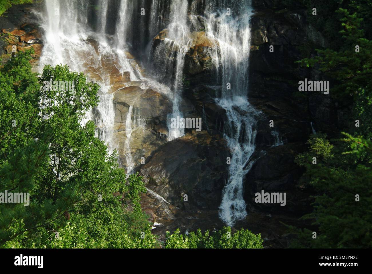 Whitewater falls in nantahala national hi-res stock photography and ...