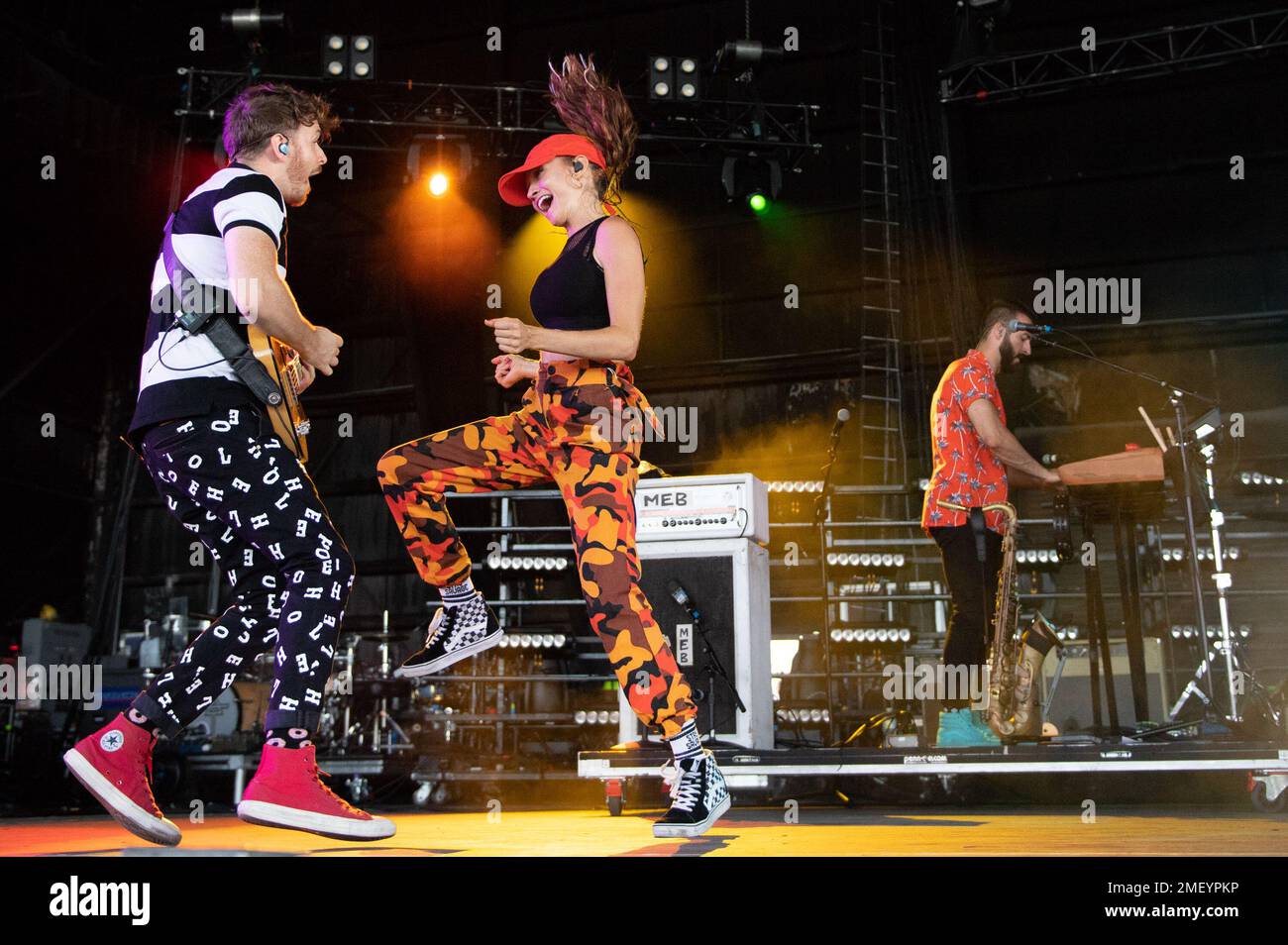 Misterwives in concert at The Coral Sky Ampitheatre Stock Photo - Alamy
