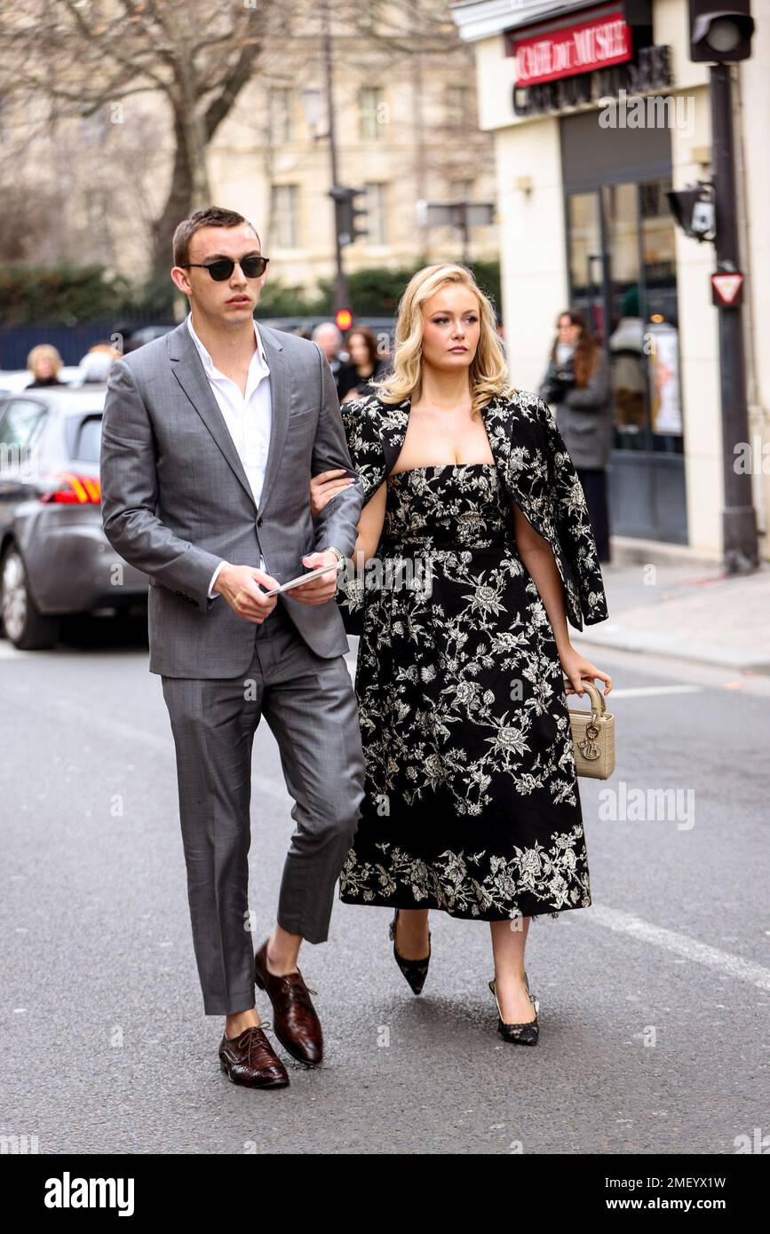 Paris, France. 23rd Jan, 2023. A guest attends of the Dior show during ...