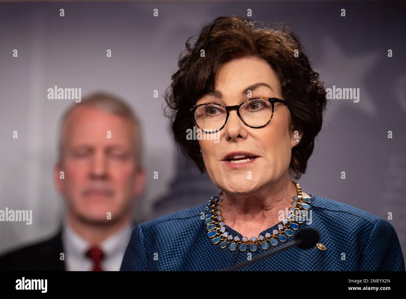 UNITED STATES - JANUARY 24: Sen. Jacky Rosen, D-Nev., speaks during the ...