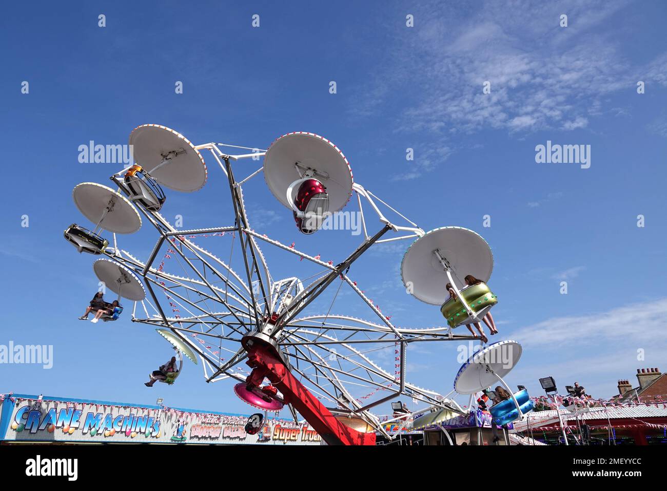 A funfair ride at a traditional British funfair Stock Photo - Alamy