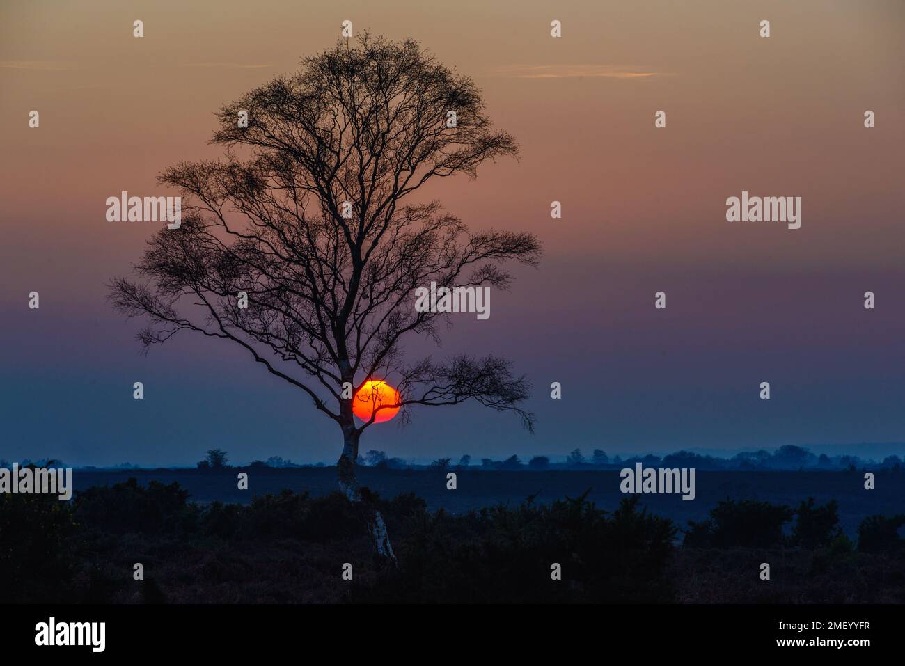 Setting red sun hi-res stock photography and images - Alamy