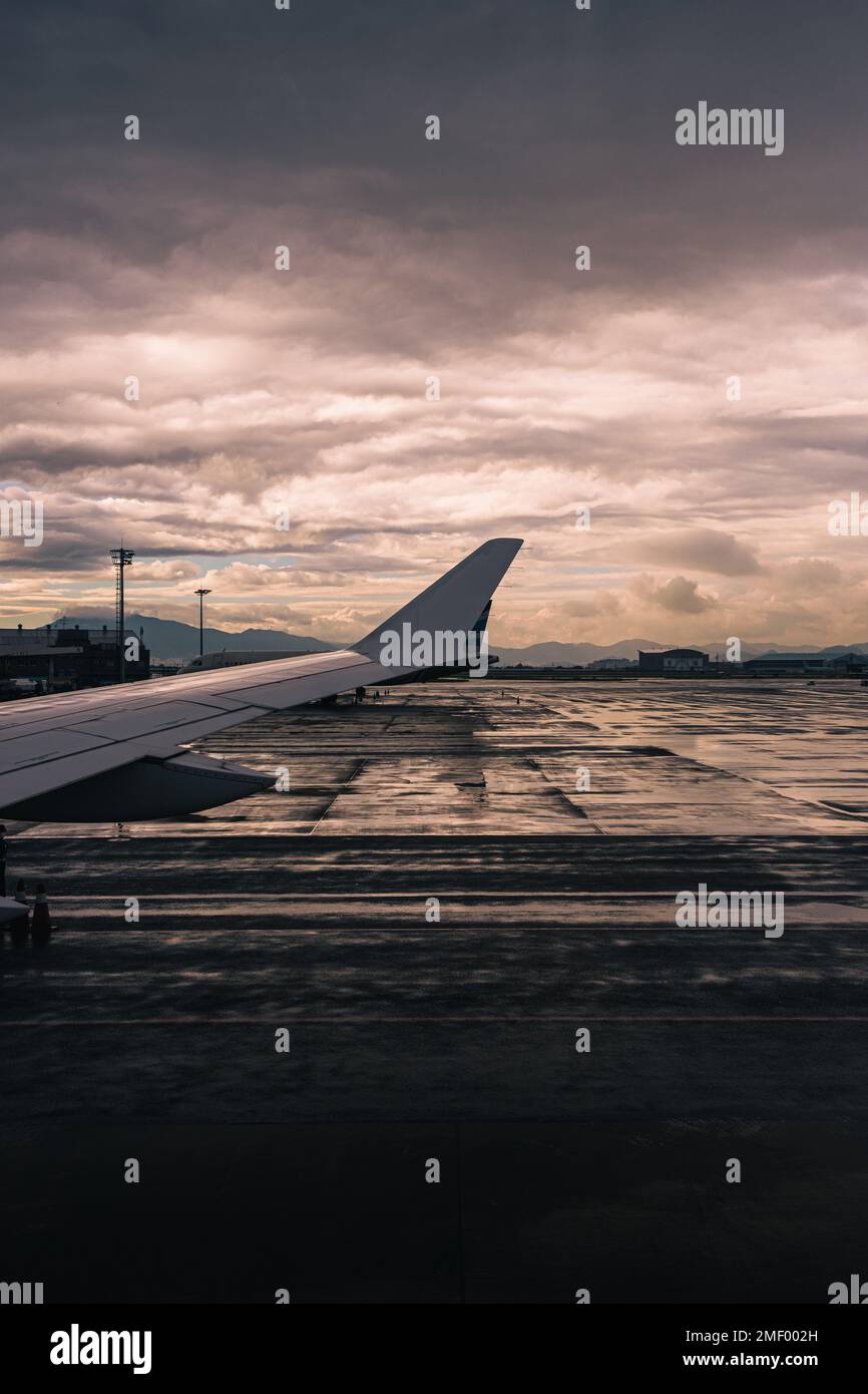 Outside the airplane window Stock Photo - Alamy