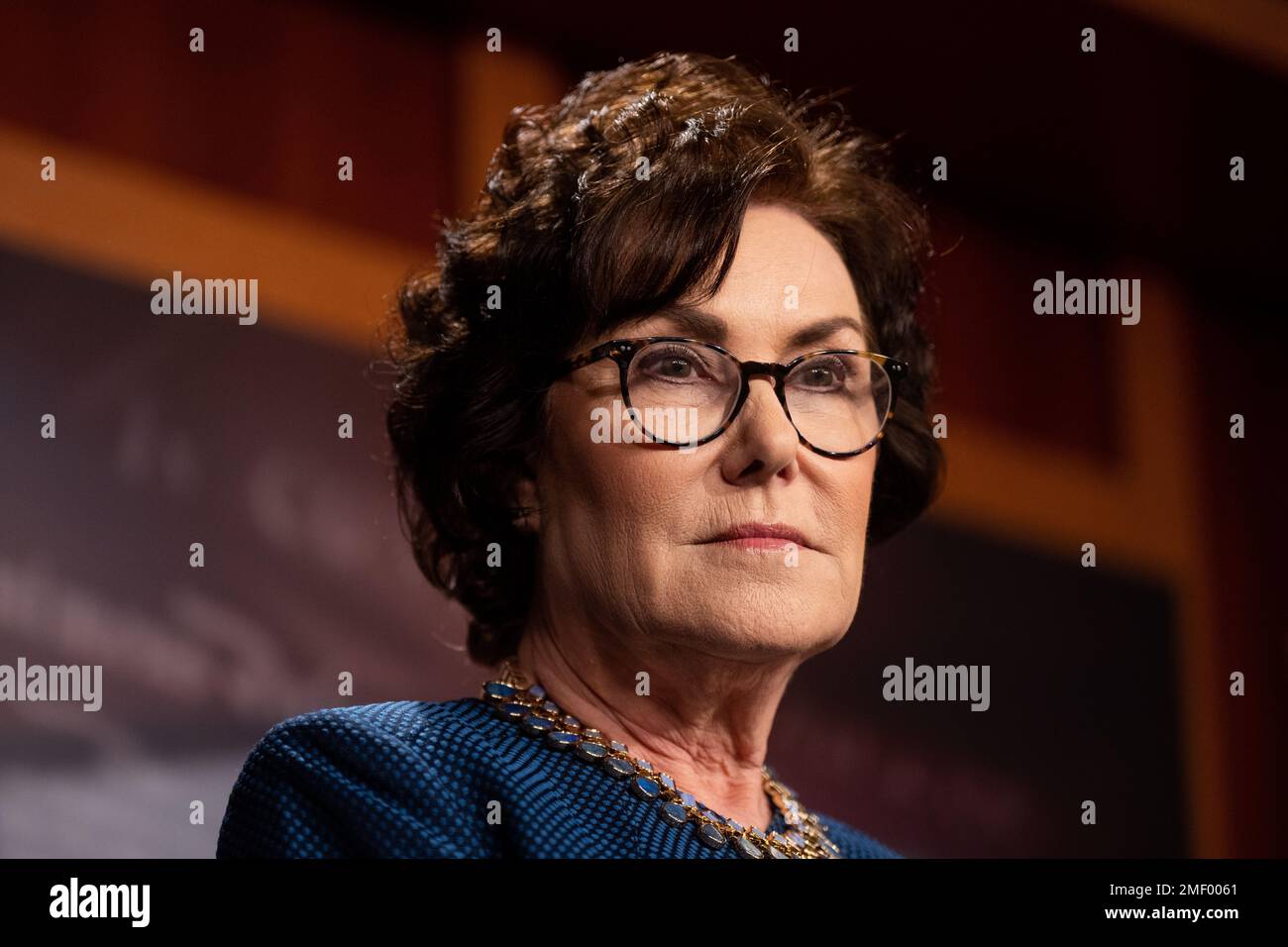 UNITED STATES - JANUARY 24: Sen. Jacky Rosen, D-Nev., speaks during the ...