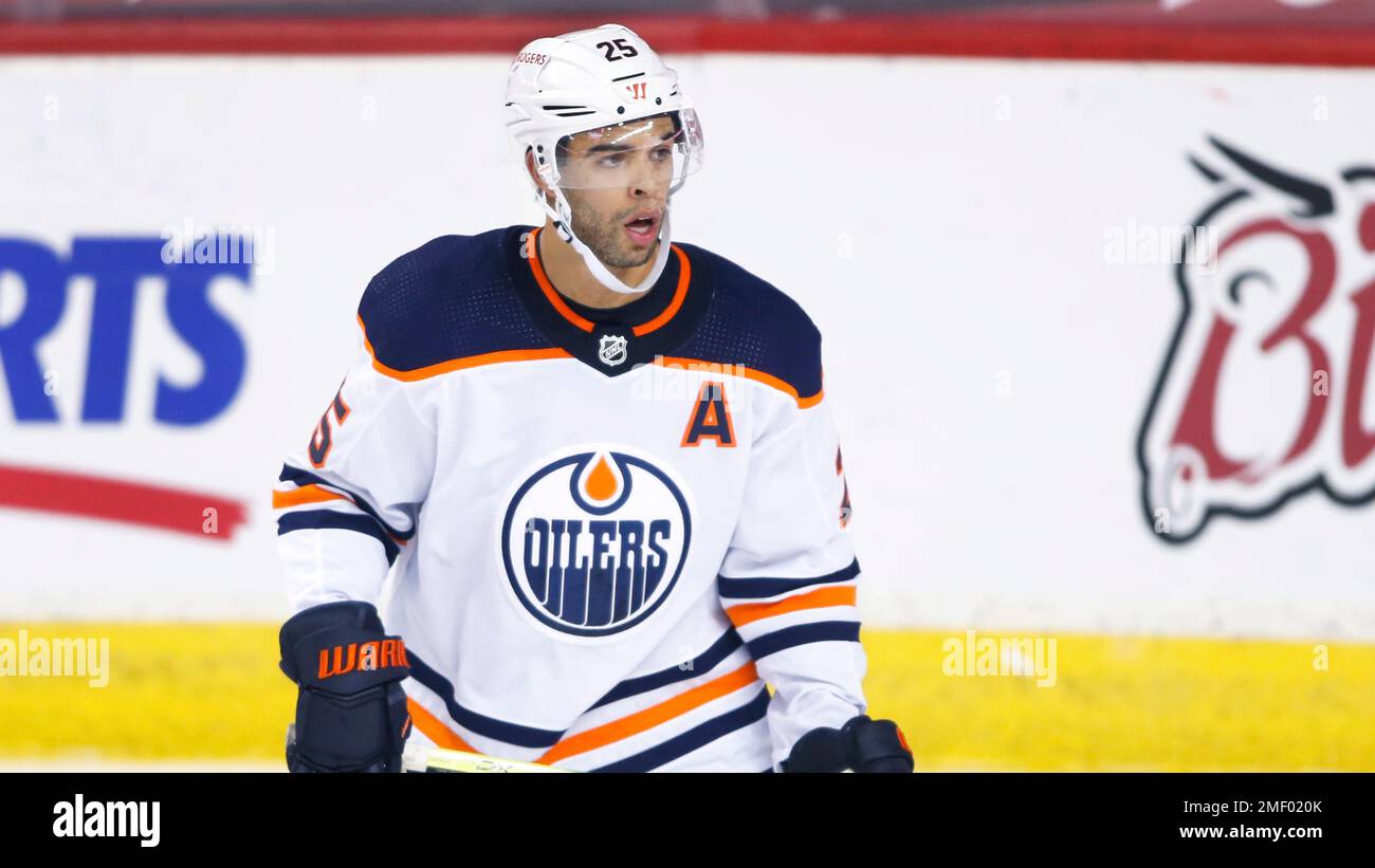 Edmonton Oilers' Darnell Nurse during an NHL hockey game, Monday, March ...