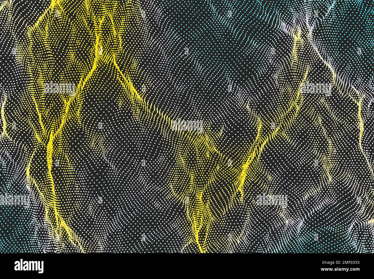 Landscape. Terrain. Abstract wavy background with dynamic effect ...