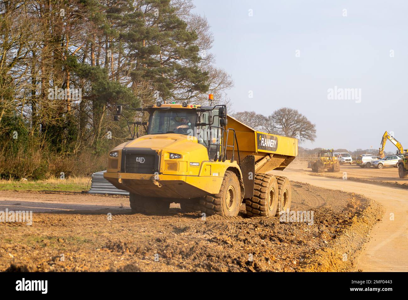 Wendove Dean, Aylesbury Vale, UK. 24th March, 2022. HS2 are building an ...
