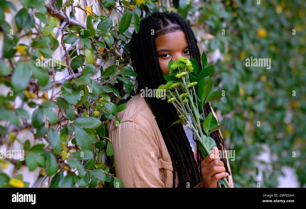 Grammy-winning songwriter Starrah poses for a portrait in Beverly Hills ...