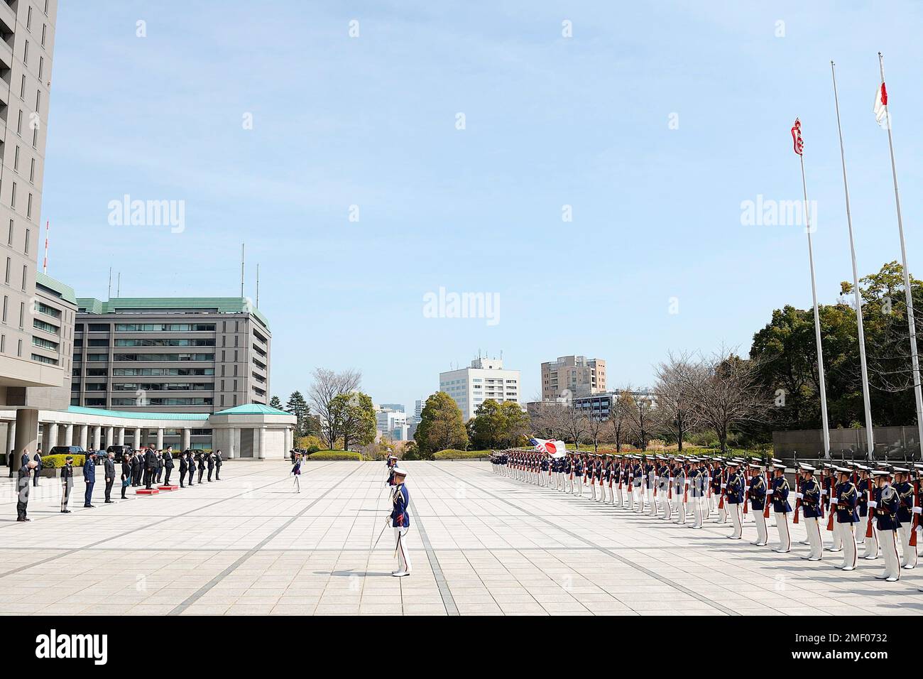 U.S. Defense Secretary Lloyd Austin and Japanese Defense Minister Nobuo ...