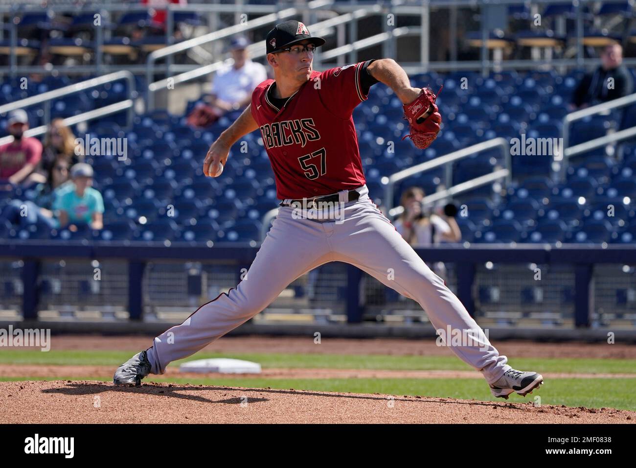 Arizona Diamondbacks' Taylor Widener pitches in the first inning of a ...