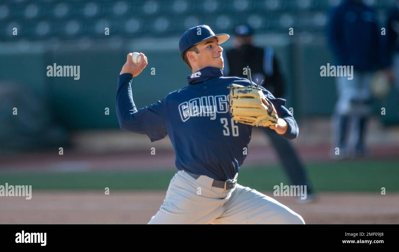 Brigham Young University Luke Sterner (36) pitches during an NCAA ...