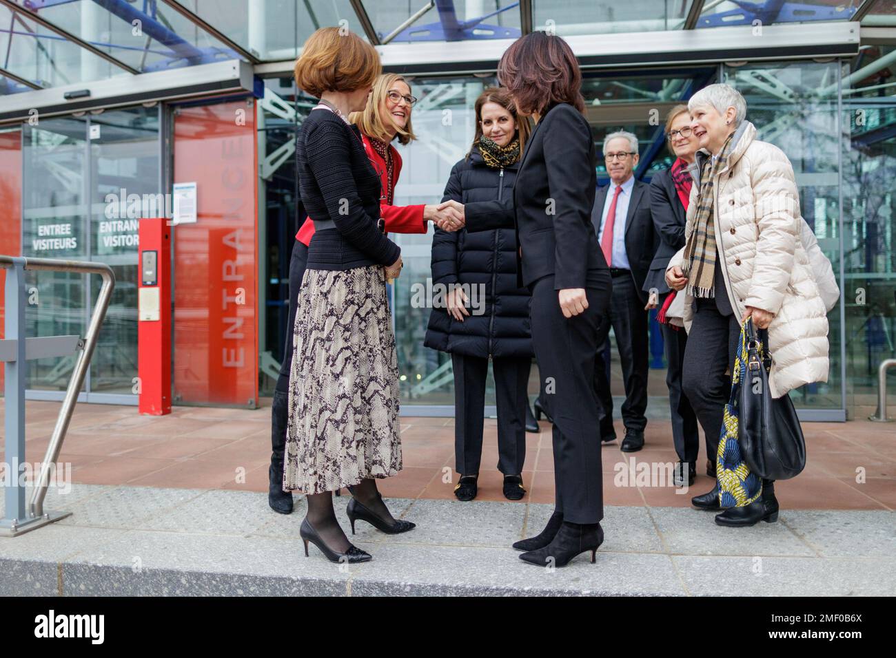 Strasbourg, Frankreich. 24th Jan, 2023. Annalena Baerbock (Alliance 90 ...