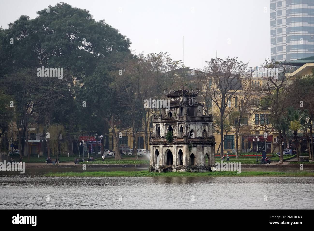 Turtle Tower, Tortoise Tower, Tháp Rùa, Hoàn Kiếm Lake (Sword Lake ...