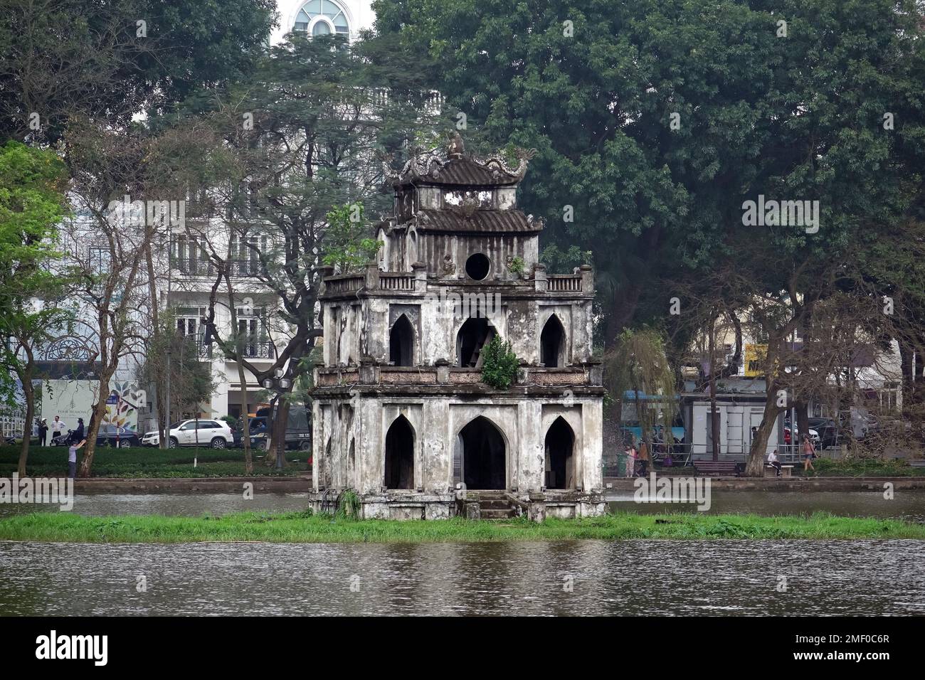 Turtle Tower, Tortoise Tower, Tháp Rùa, Hoàn Kiếm Lake (Sword Lake ...