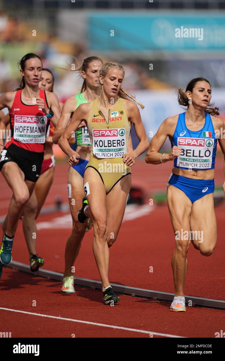 Majtie Kolberg participating in the 800 meters of the European ...