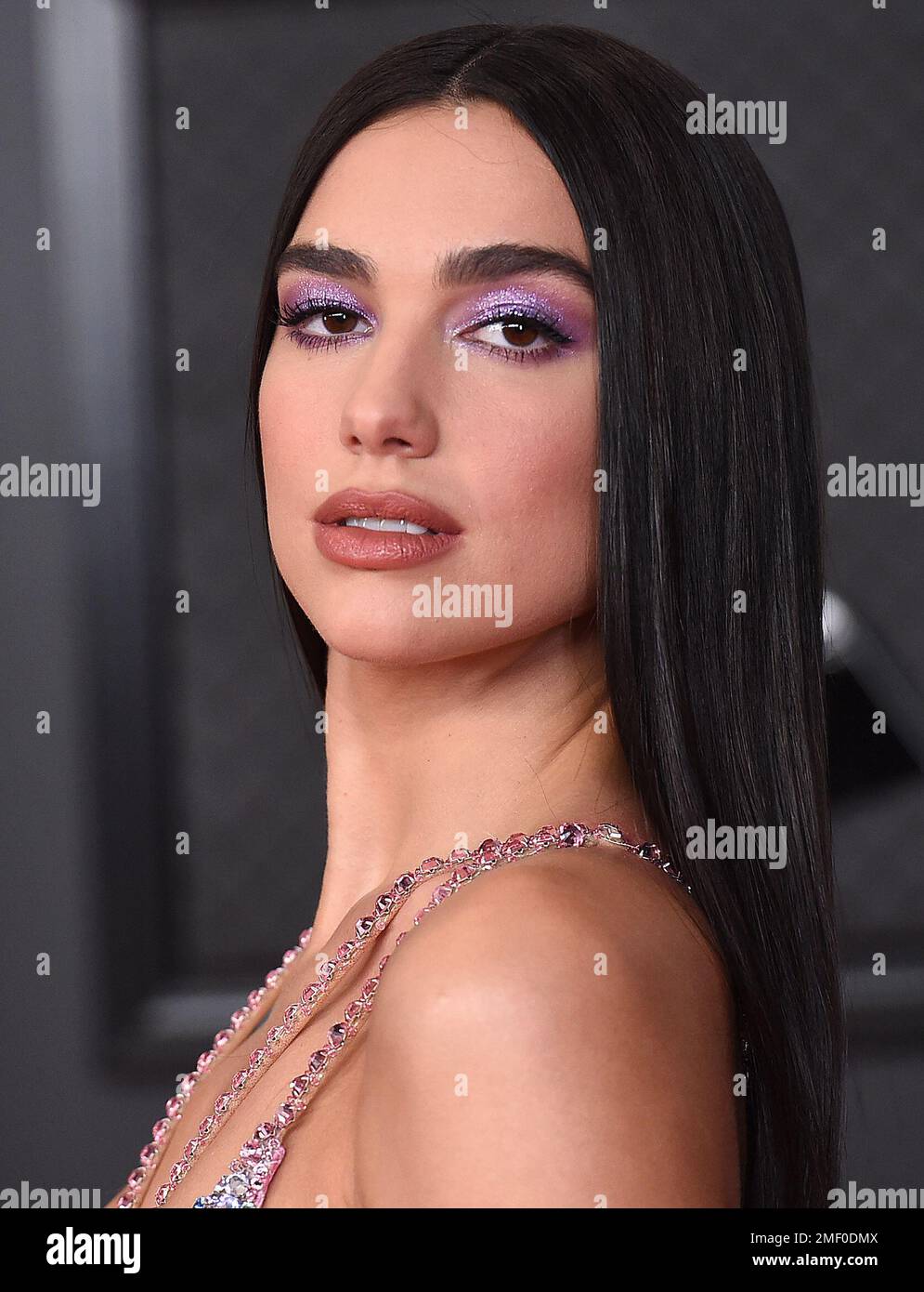 Dua Lipa arrives at the 63rd annual Grammy Awards at the Los Angeles ...