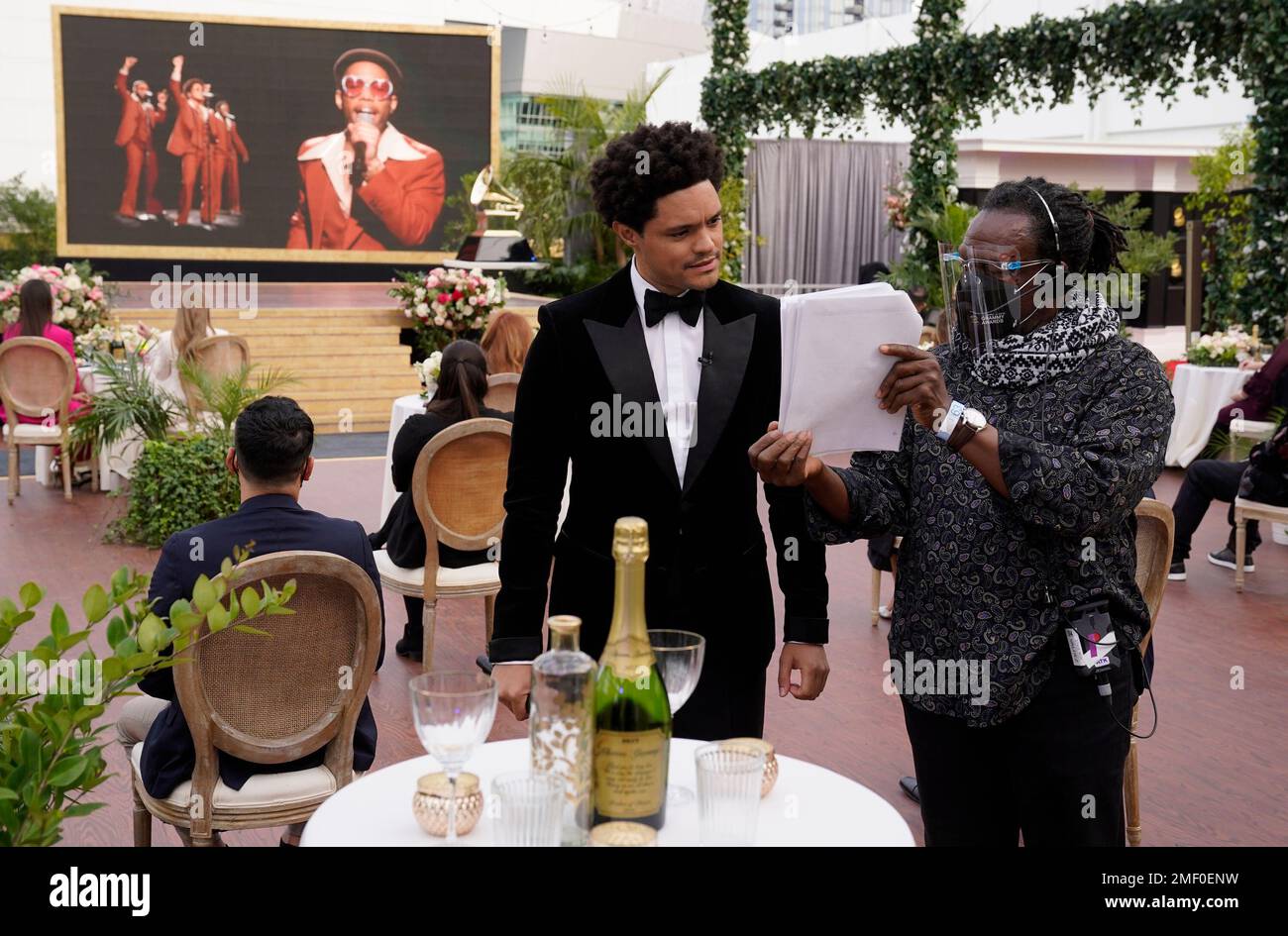 Host Trevor Noah appears at the 63rd annual Grammy Awards at the Los ...