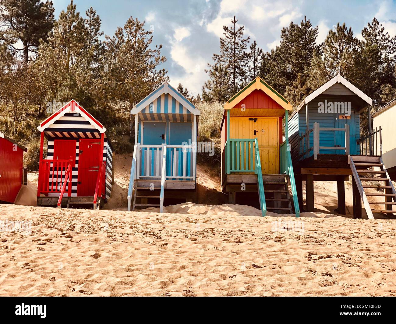 Wells next the sea beach huts hi-res stock photography and images - Alamy