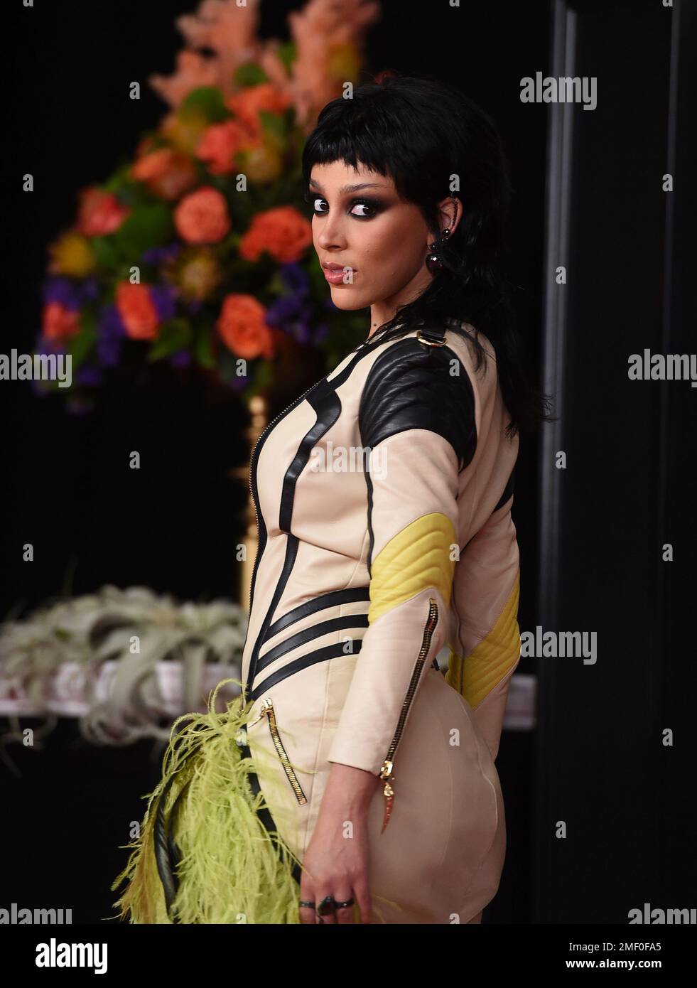 Doja Cat arrives at the 63rd annual Grammy Awards at the Los Angeles ...