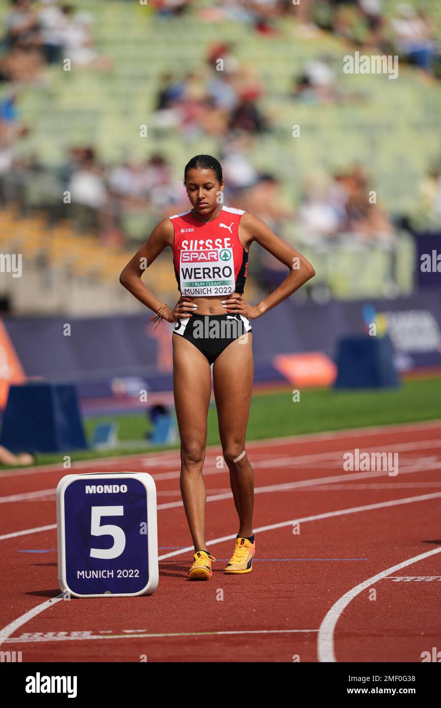 Audrey WERRO participating in the 800 meters of the European Athletics ...