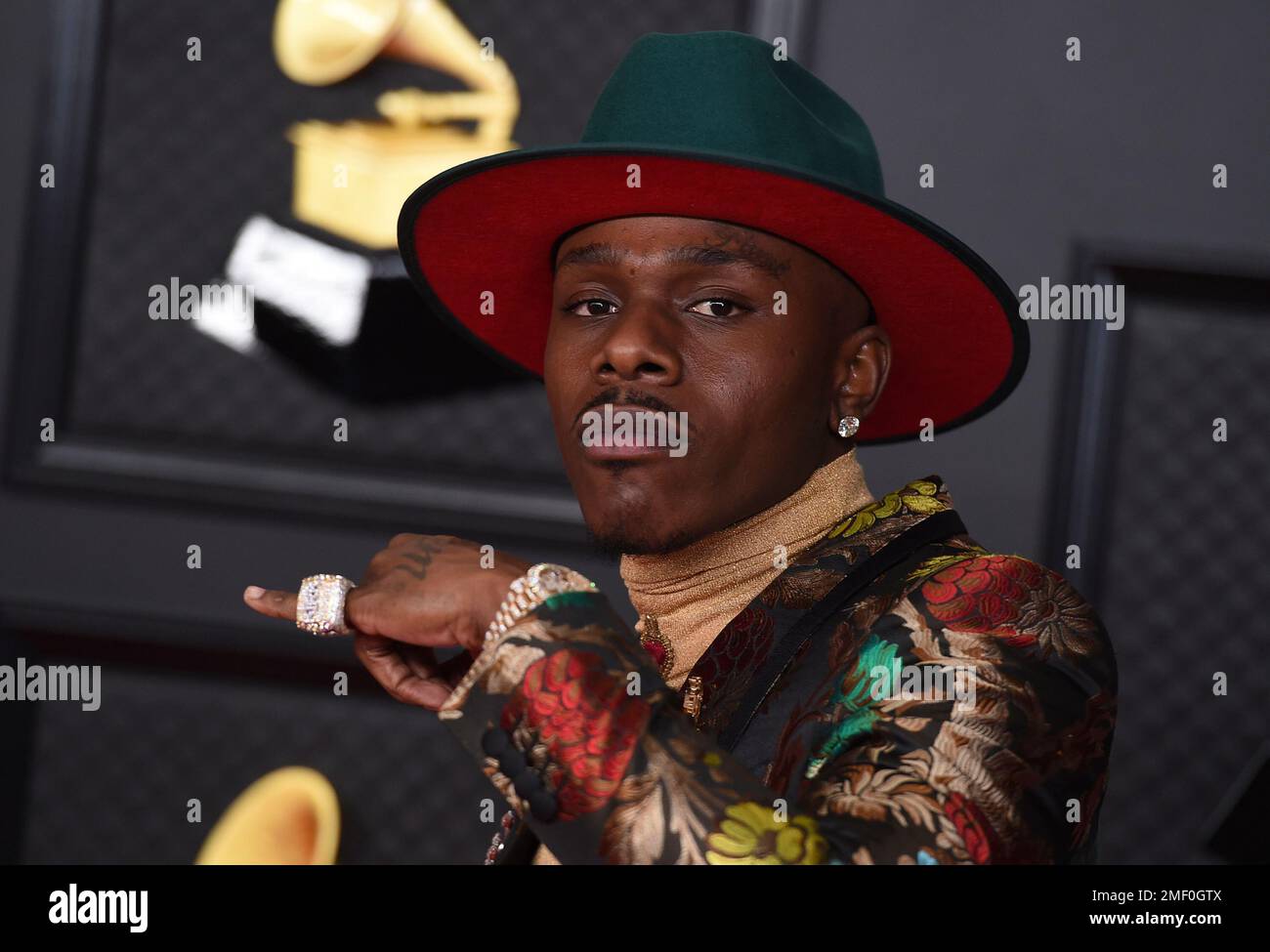 DaBaby arrives at the 63rd annual Grammy Awards at the Los Angeles ...