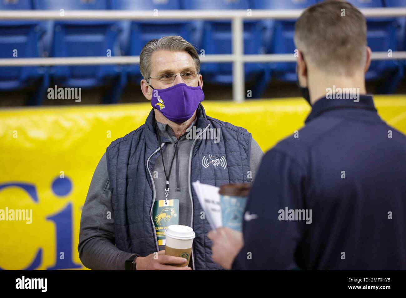 Minnesota Vikings general manager Rick Spielman attends the North ...