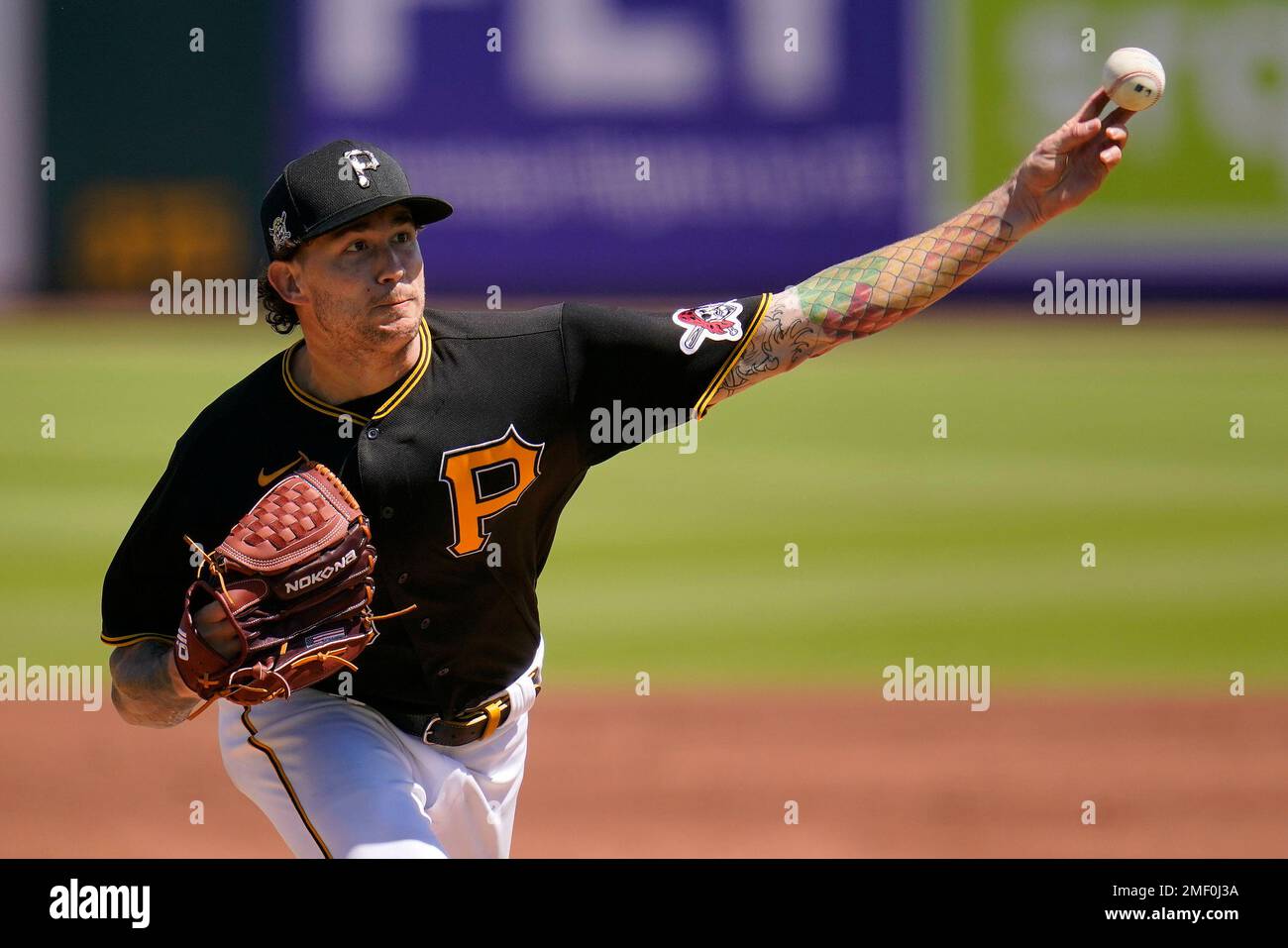 Pittsburgh Pirates relief pitcher Steven Brault delivers during the ...