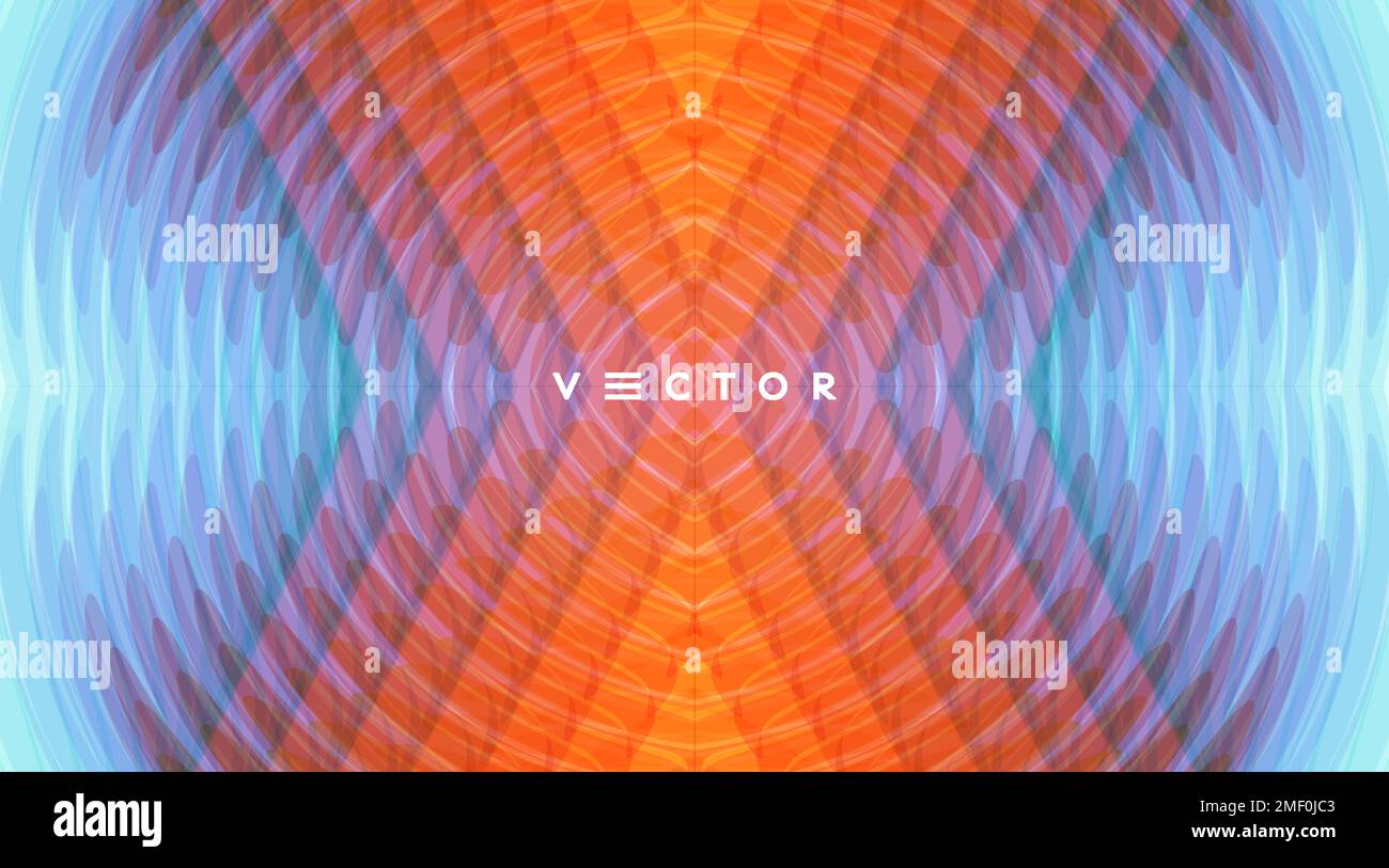 Sound waves. Abstract background in technology style. Vector ...