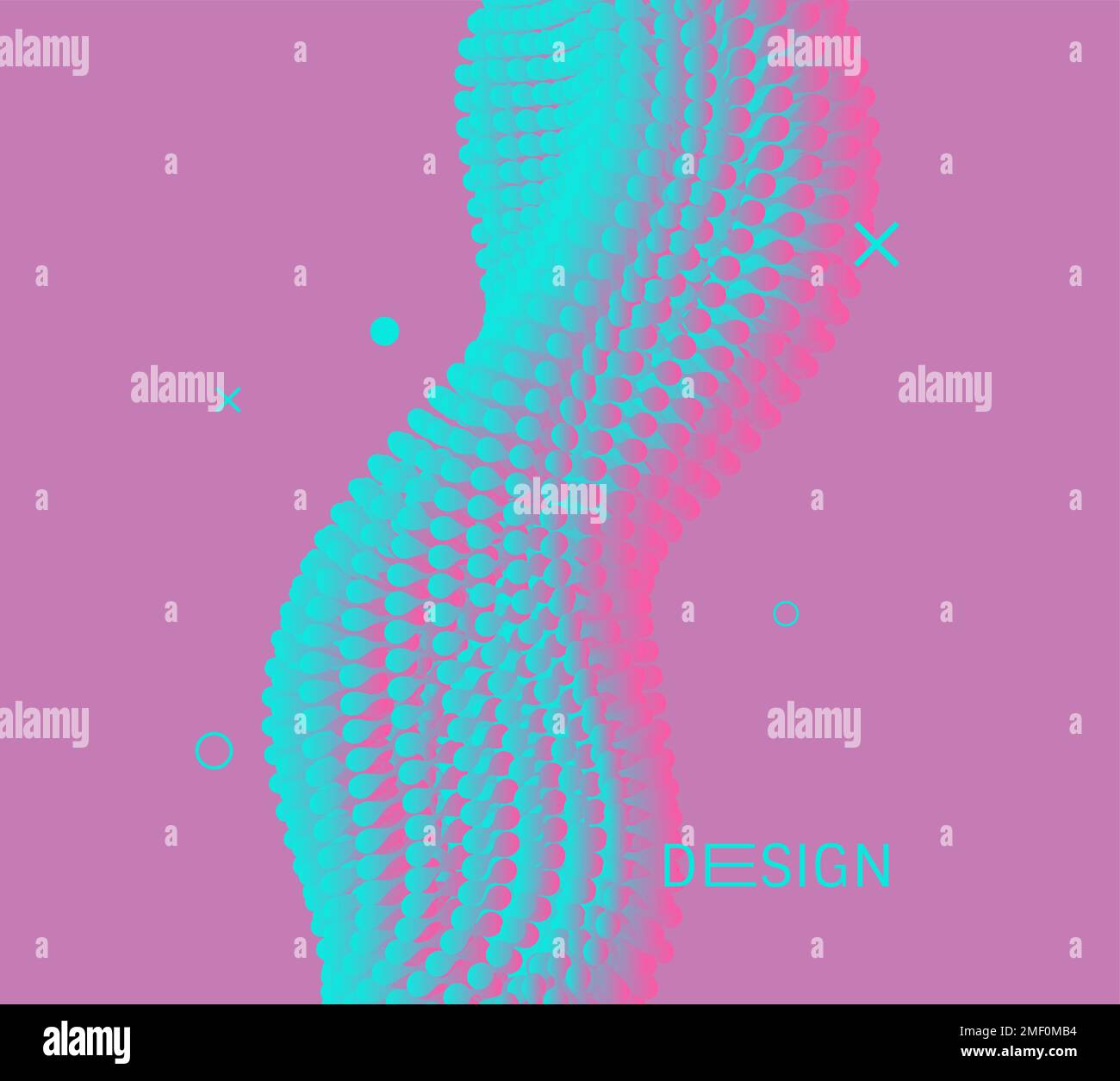 Abstract background with dynamic particles. 3d vector illustration for ...