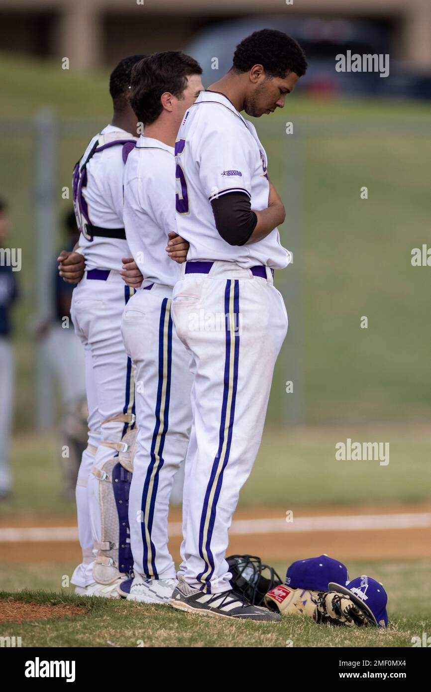 Alcorn State catcher Kyle Jenkins (26), pitcher Lane Gordon (6) and ...