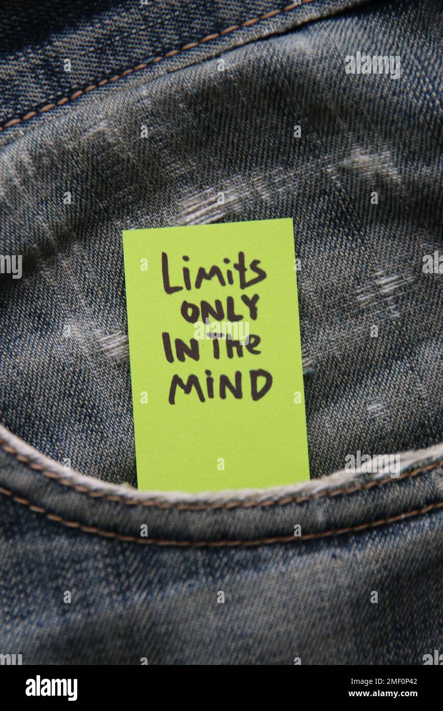 Limits exist only in mind hi-res stock photography and images - Alamy