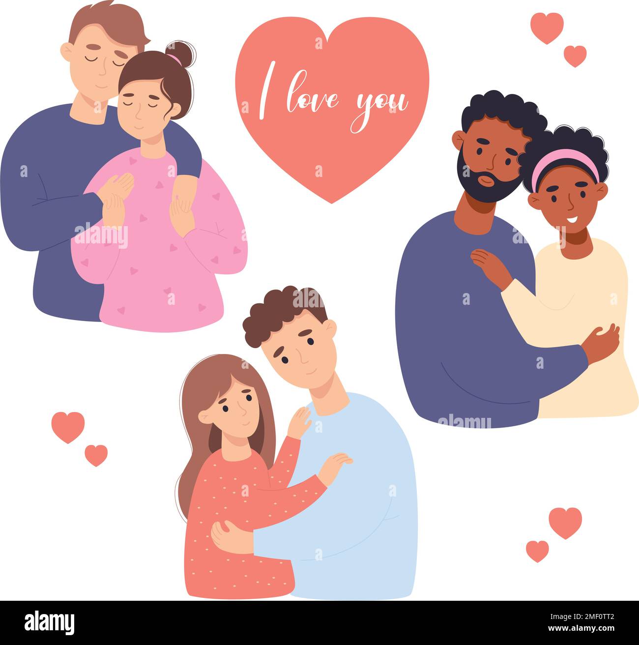 Collection Happy Couples In Love Cute Fair Skinned And Dark Ethnicity