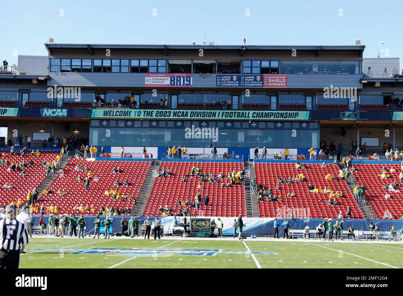 Toyota Stadium an hour before kickoff of the North Dakota State Bison ...