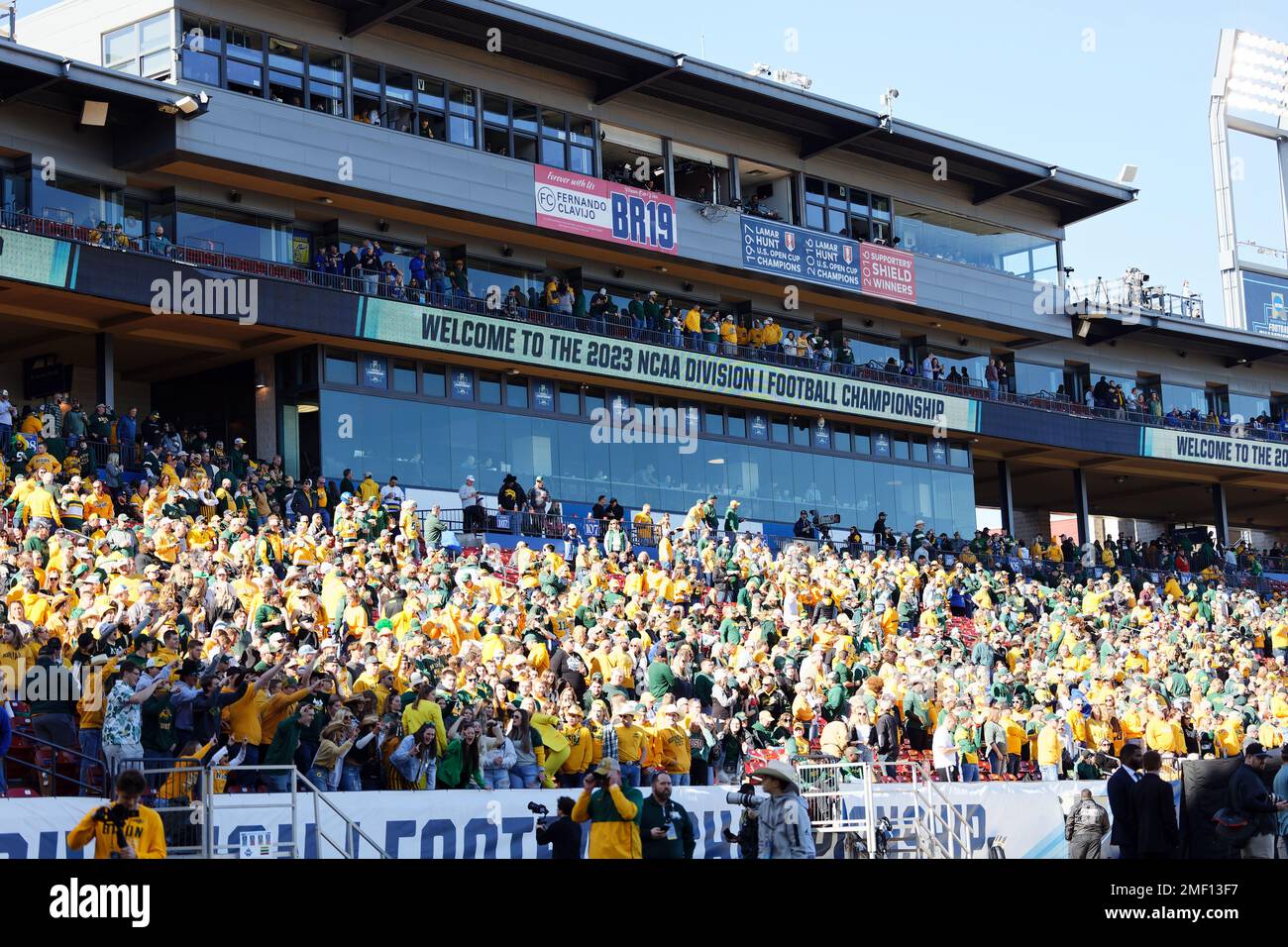 Toyota Stadium before kickoff of the North Dakota State Bison against ...