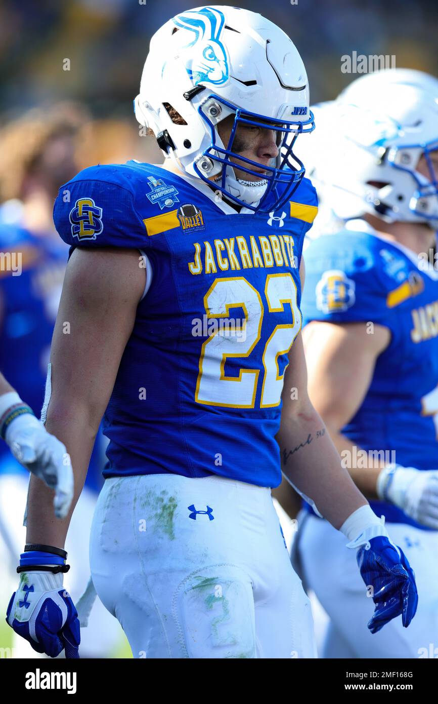 South Dakota State Jackrabbits running back Isaiah Davis (22) in the ...