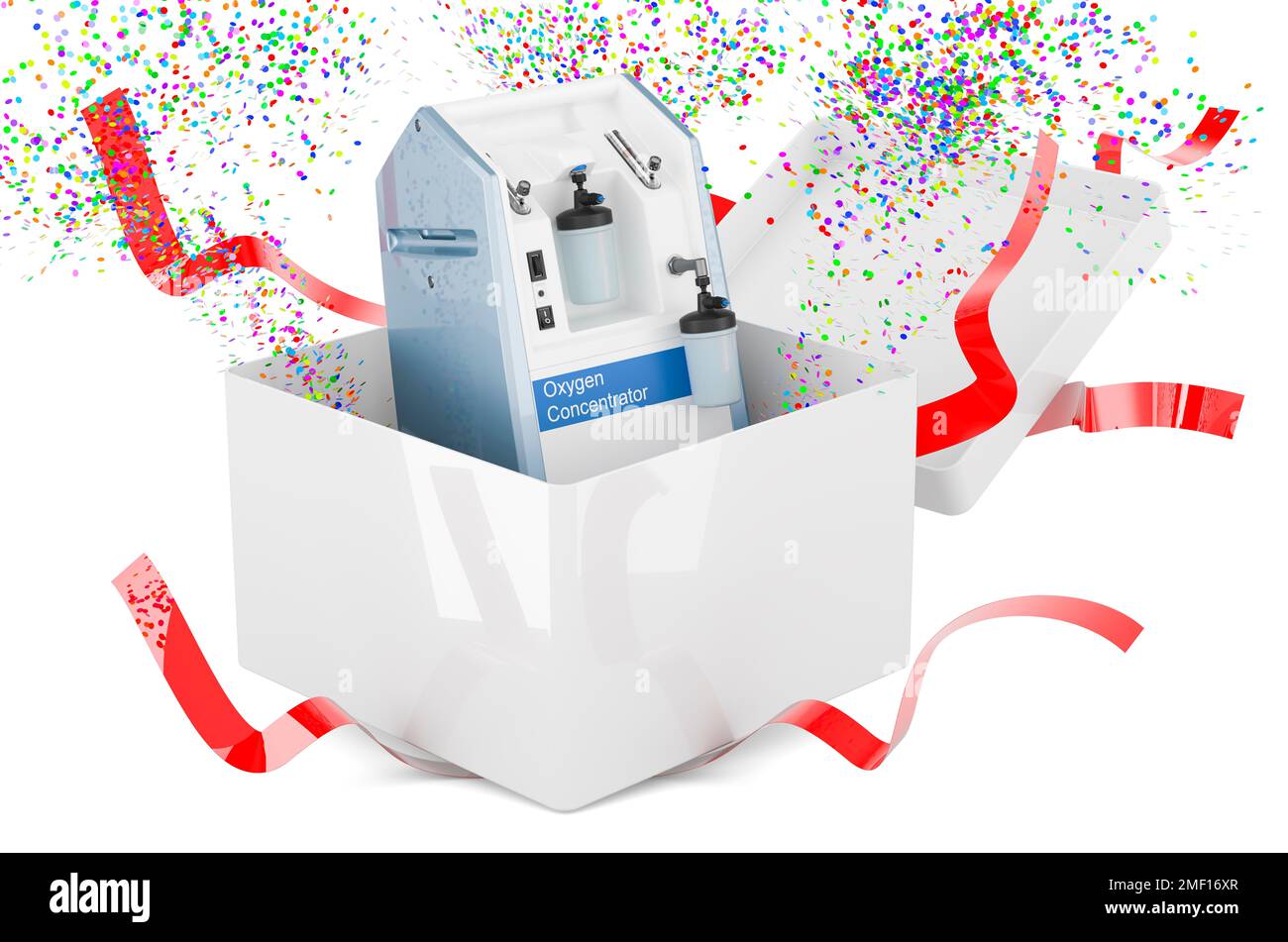 Portable Oxygen Concentrator, 3D rendering isolated on white background ...