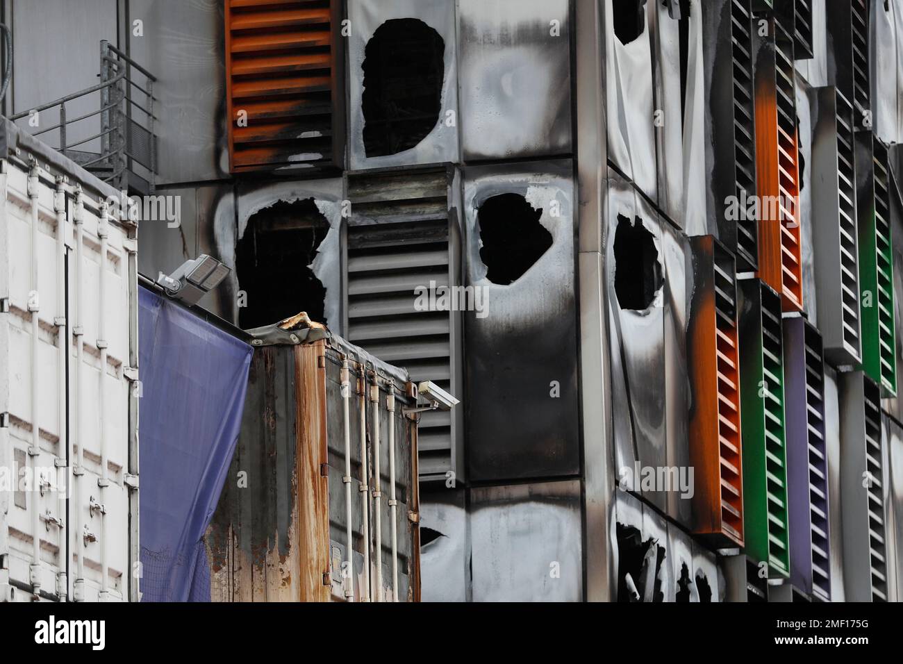The OVH data center is seen in Strasbourg, eastern France, Thursday ...