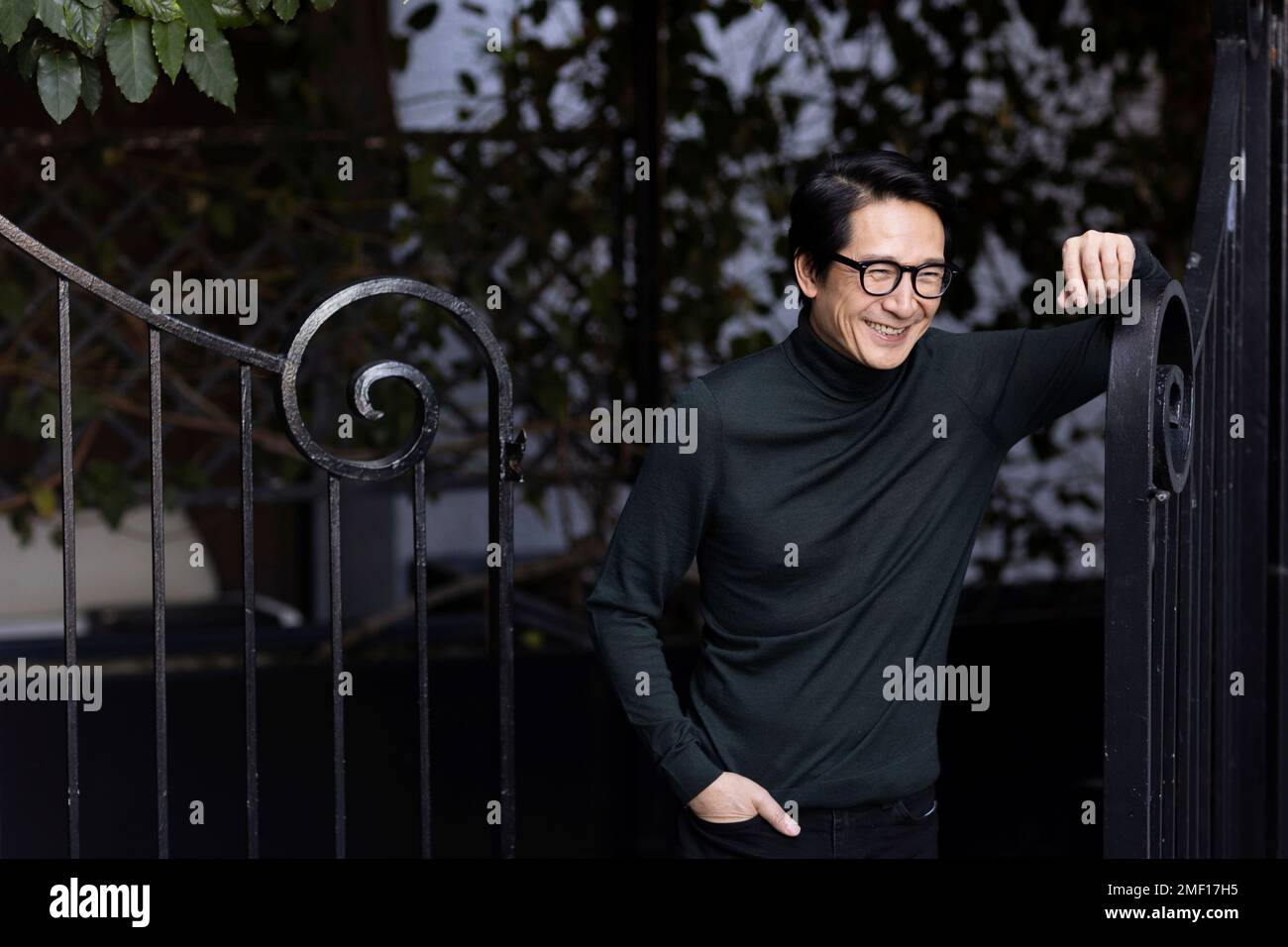Ke Huy Quan, star of "Everything Everywhere All at Once," poses for a ...