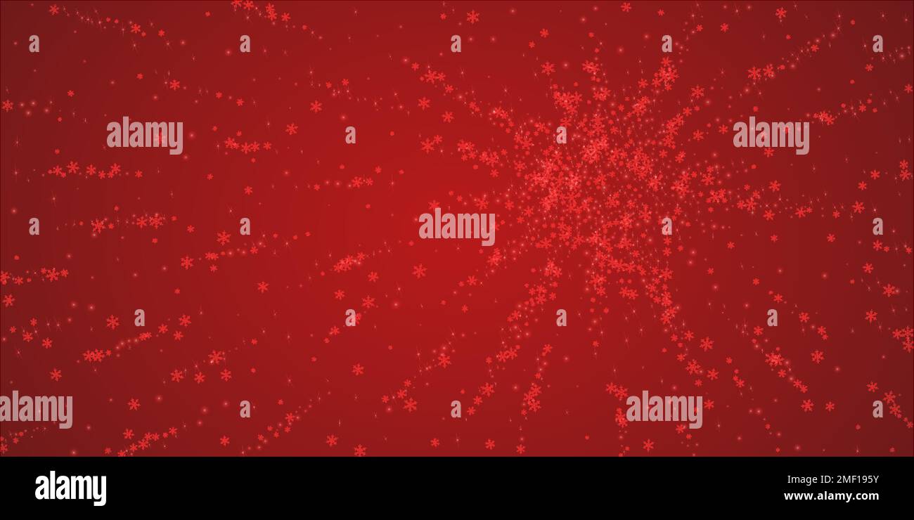 Beautiful snowfall christmas background. Subtle flying snow flakes and ...