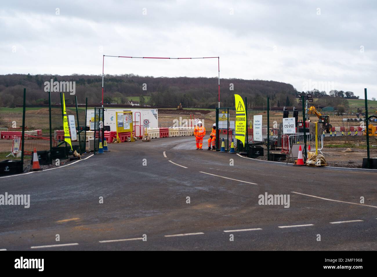 Wendover, Aylesbury, Buckinghamshire, UK. 28th February, 2022. The HS2 ...