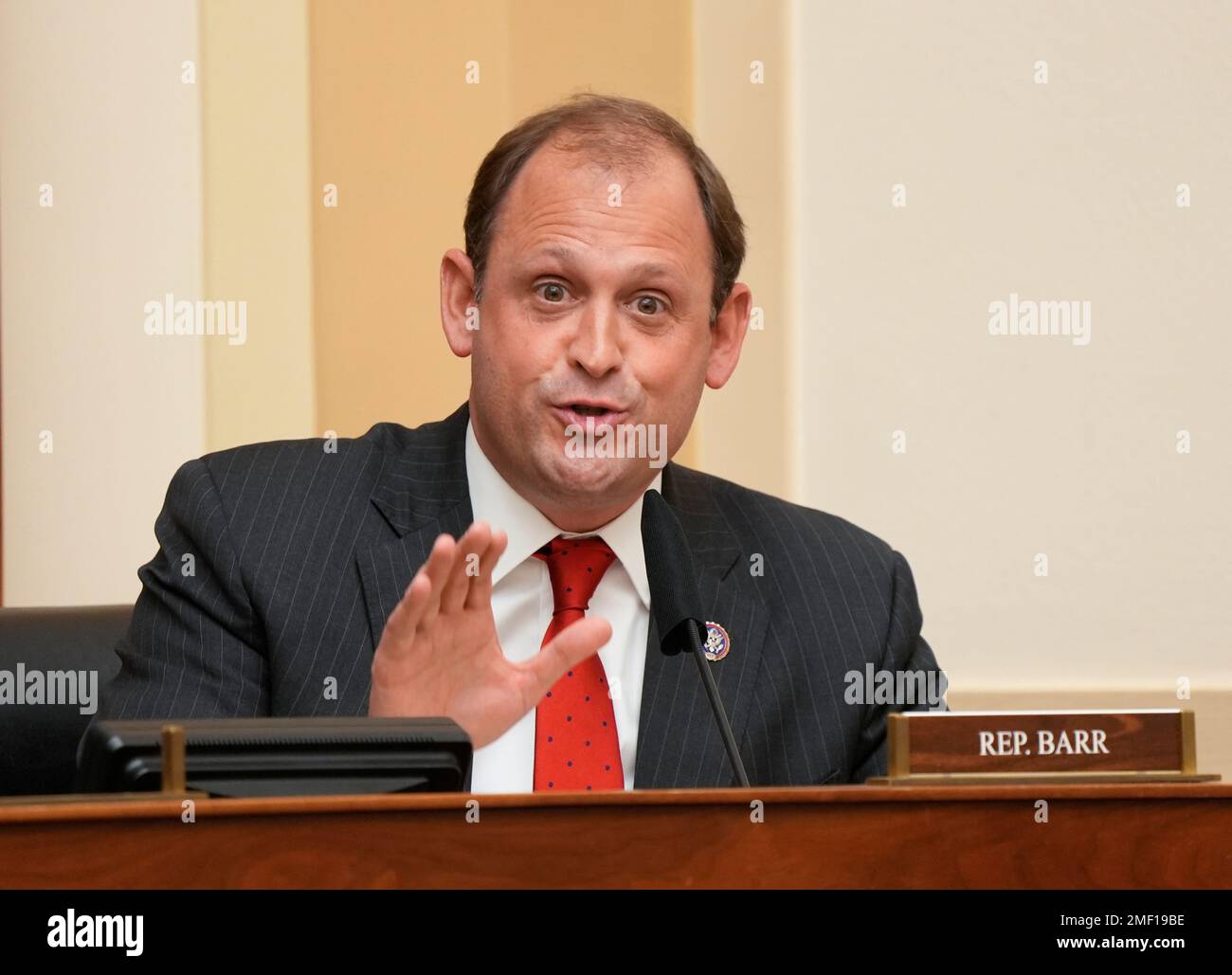 Rep. Andy Barr, R-Ky., speaks during the House Committee on Foreign ...