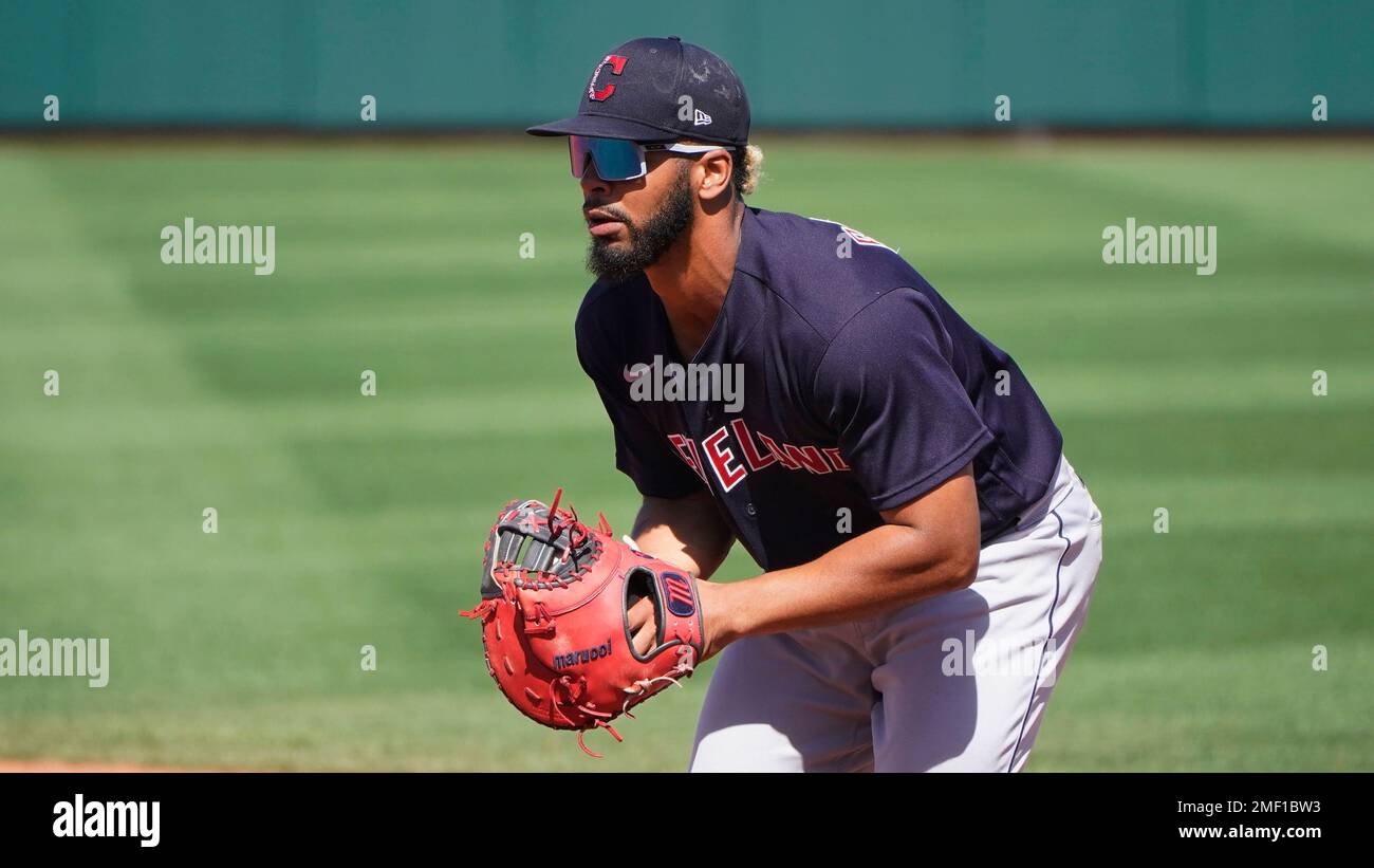 Cleveland Indians first baseman Bobby Bradley during a spring training ...