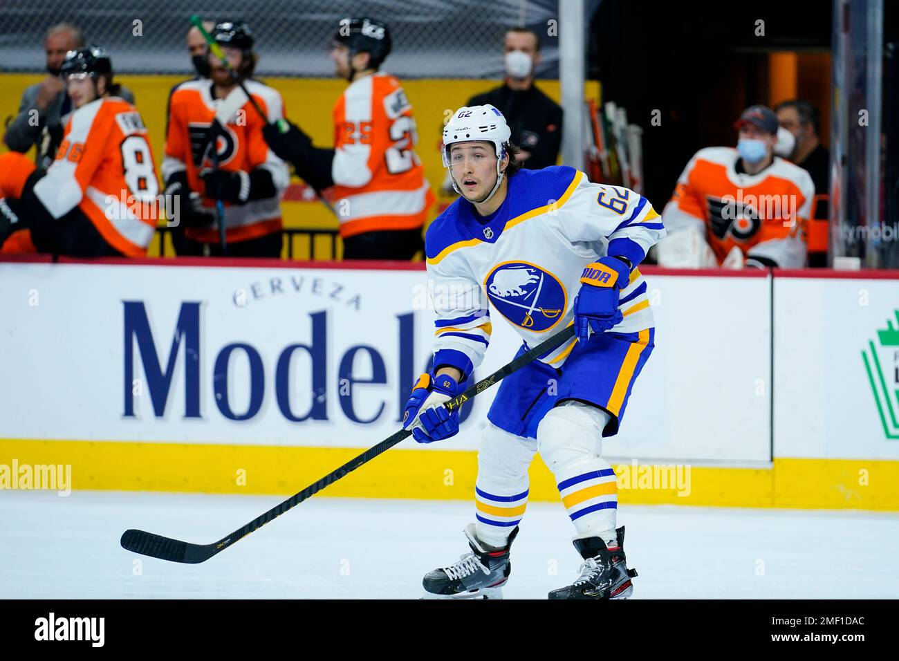 Buffalo Sabres' Brandon Montour plays during an NHL hockey game against ...
