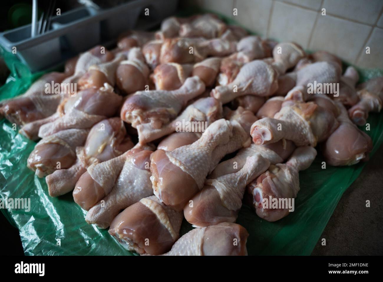 Chicken leg skinless hi-res stock photography and images - Alamy
