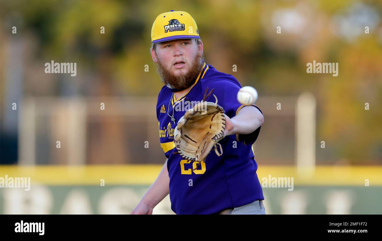 Prairie View A&M's Kyle Smith during an NCAA baseball game on Saturday ...