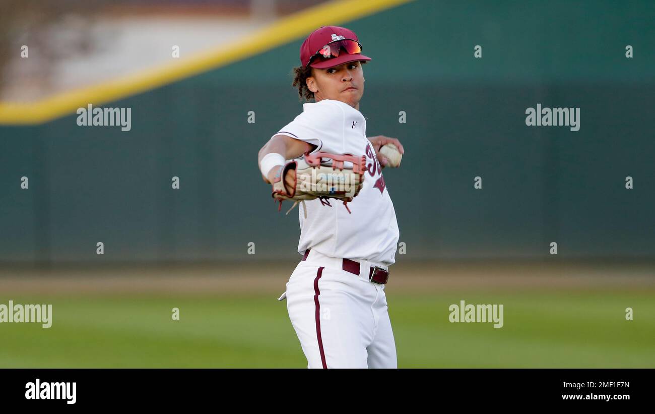 Texas Southern's Tyson Thompson during an NCAA baseball game on ...