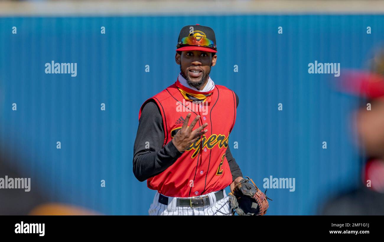 Grambling State outfielder Nehemiah Wright (2) runs during an NCAA ...