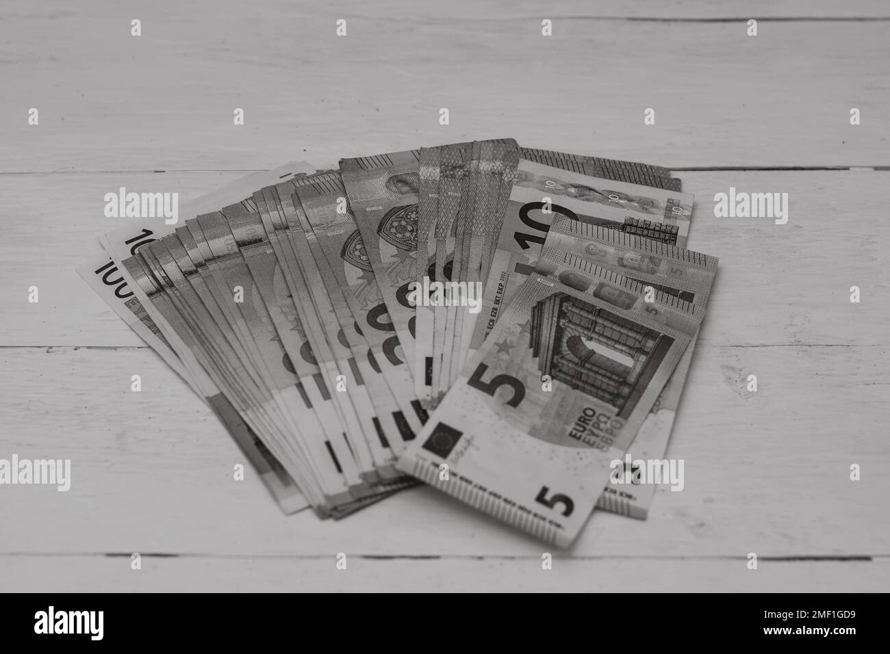 Money on the table, EURO on white table. Business concept Stock Photo ...